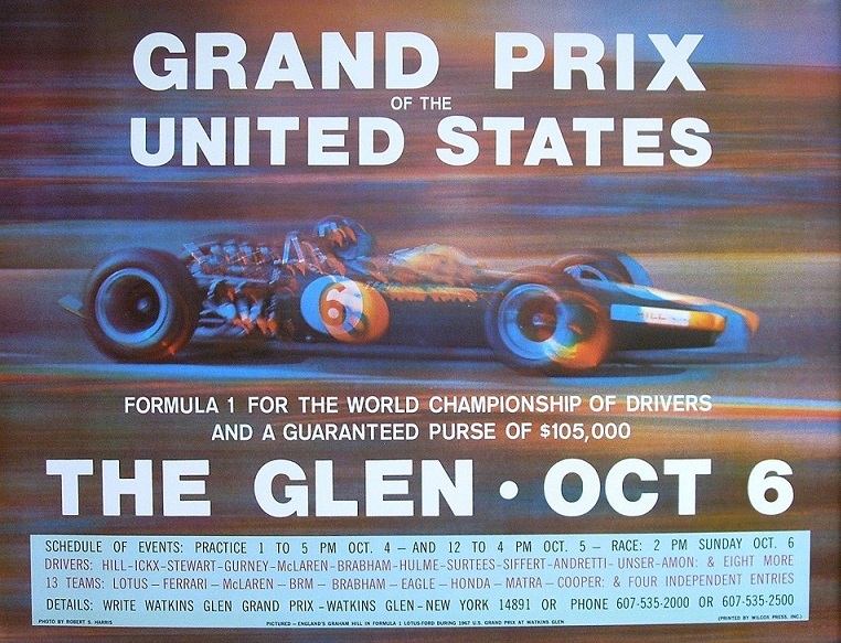 Collector Studio - Fine Automotive Memorabilia - 1968 USGP at Watkins ...