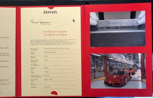 Collector Studio - Fine Automotive Memorabilia - 2003 Ferrari Enzo ...