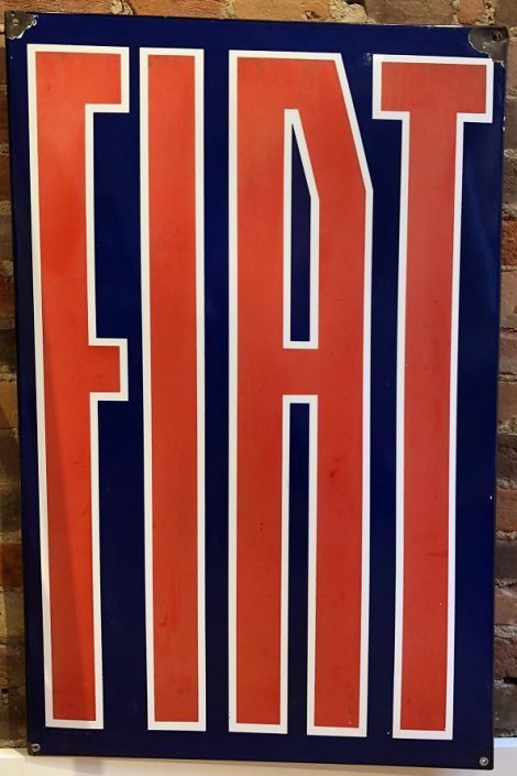 Collector Studio - Fine Automotive Memorabilia - 1950s Fiat dealer sign