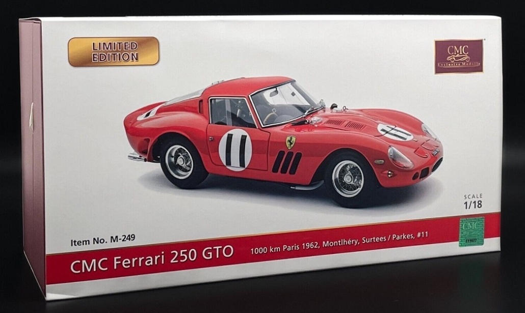 Collector Studio - Fine Automotive Memorabilia - 1/18 1962 Ferrari 250 GTO #11 - 1000km of Paris
