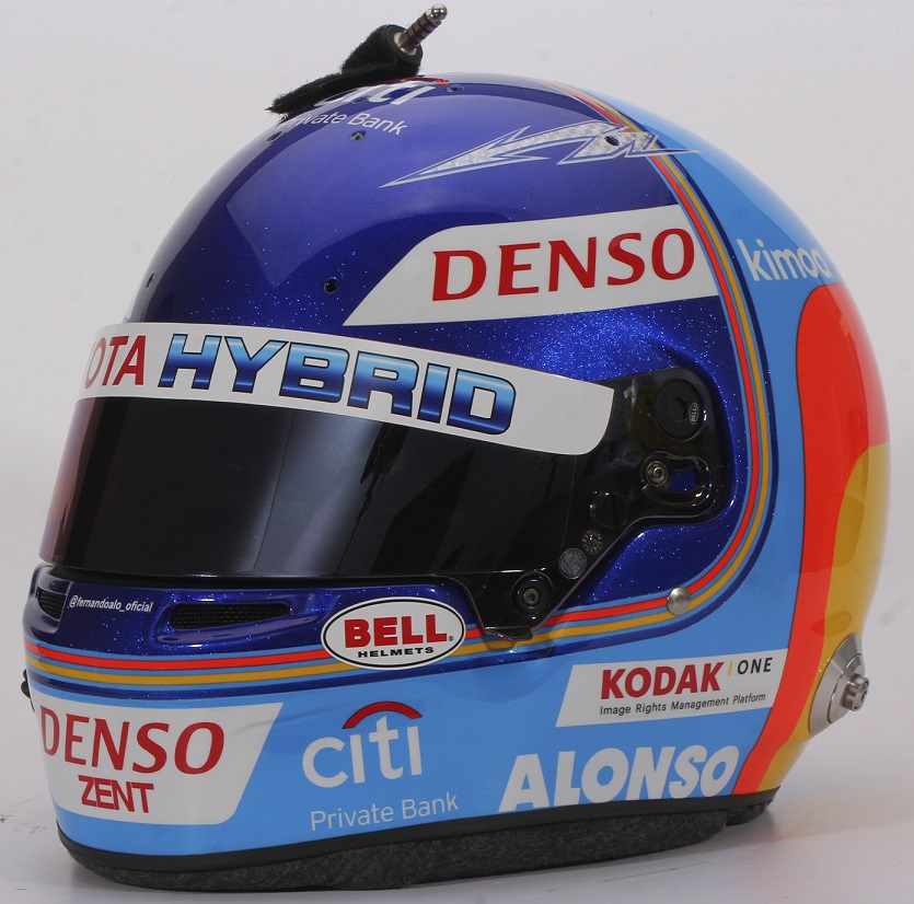 Collector Studio - Fine Automotive Memorabilia - 2019 Fernando Alonso Le Mans Win helmet